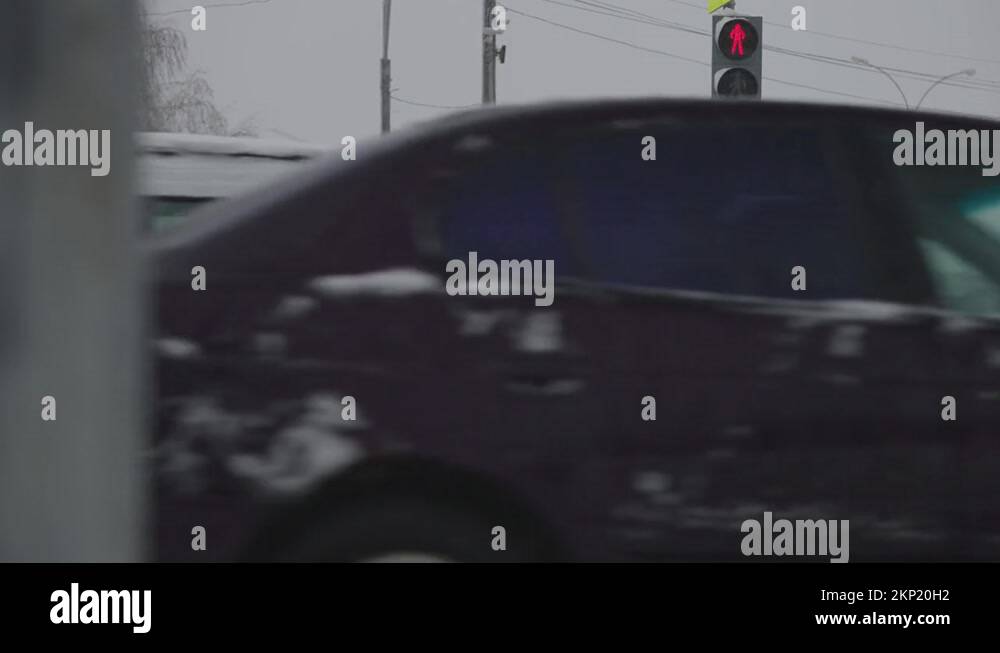 Cars stopped at a pedestrian crossing Stock Videos & Footage - HD and ...