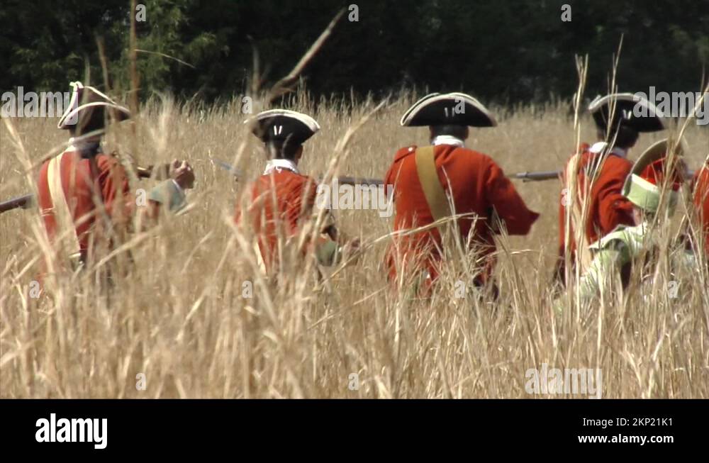 British Soldiers of the French & Indian War era Attack with flintlock ...
