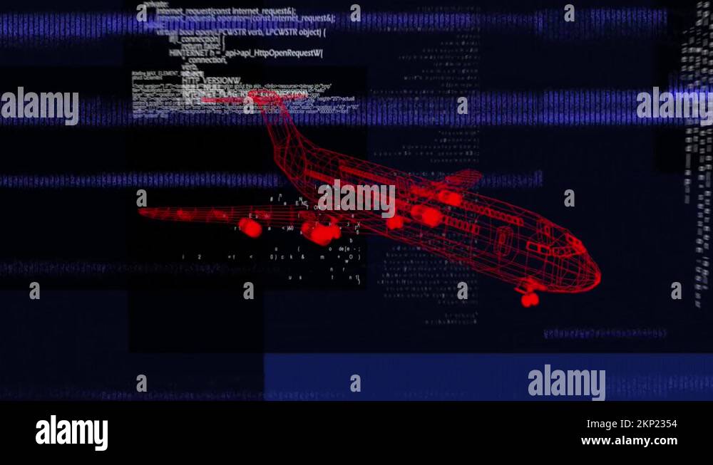 Animation digital plane over data Stock Videos & Footage - HD and 4K Video Clips - Alamy