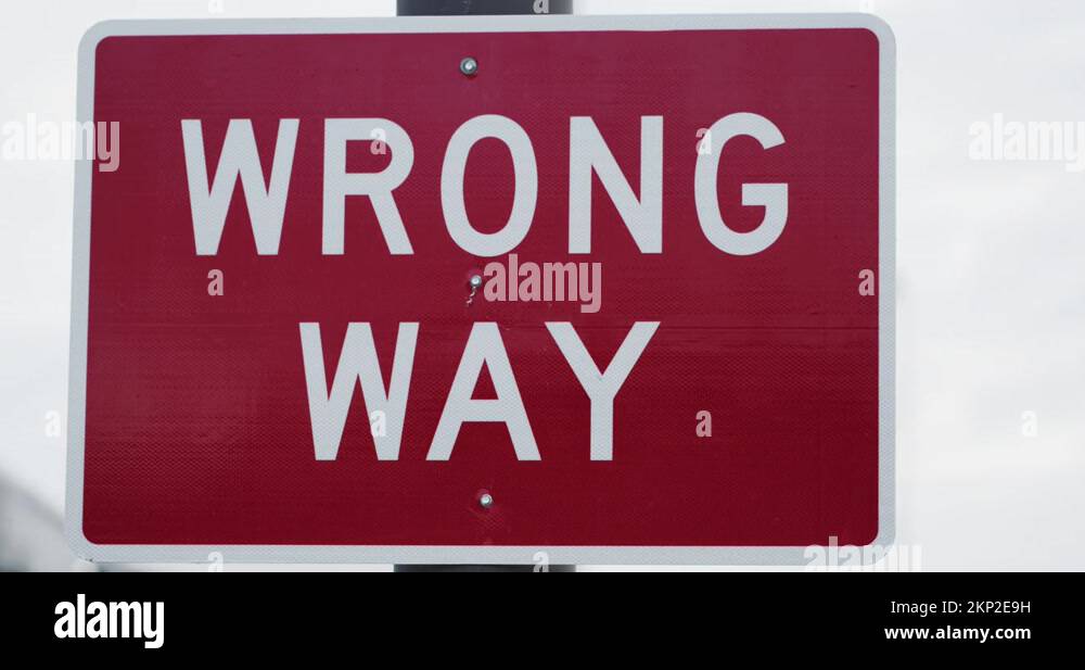 Red wrong way sign Stock Videos & Footage - HD and 4K Video Clips - Alamy