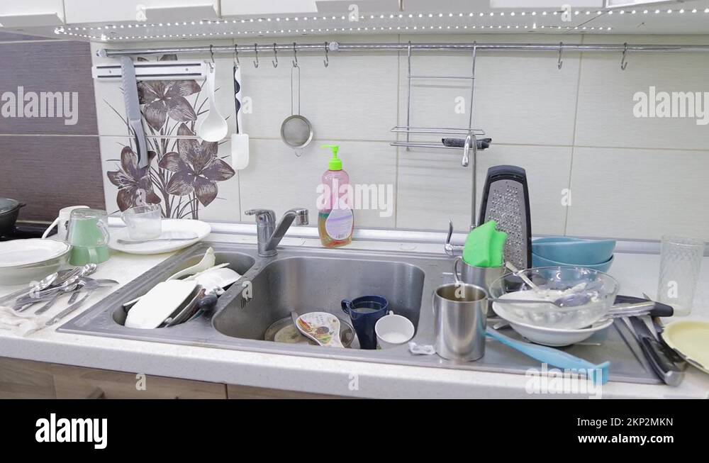 Stack of dirty plates and clean plates Stock Videos & Footage - HD and ...