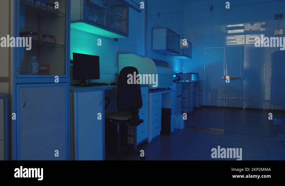 Blood sampling laboratory. An Empty Medical Laboratory With No People ...