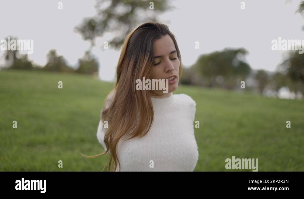 Woman brown hair back neck Stock Videos & Footage - HD and 4K Video ...