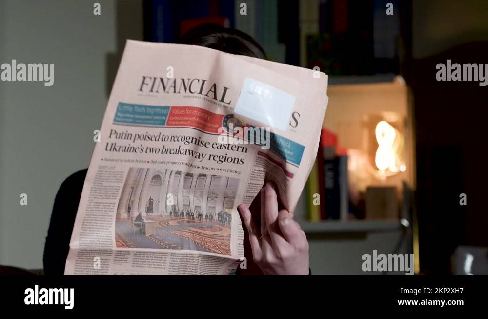 Woman reading times newspaper Stock Videos & Footage - HD and 4K Video ...