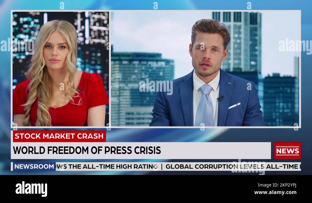 Tv news anchor screen Stock Videos & Footage - HD and 4K Video Clips ...