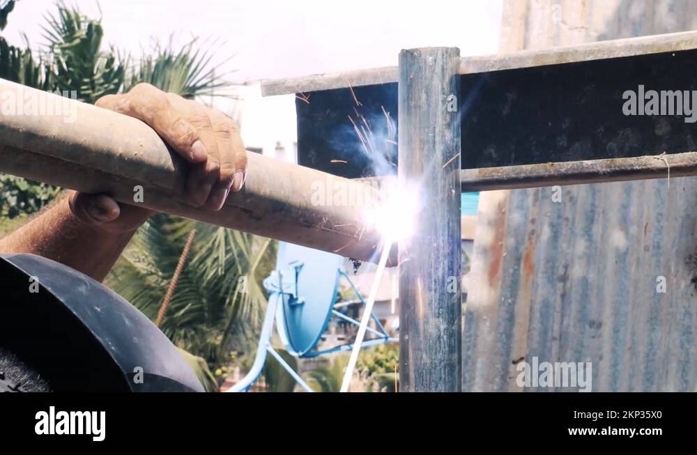Man welding metal structure Stock Videos & Footage - HD and 4K Video ...