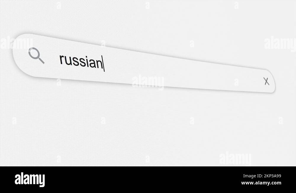 Russian army being typed in the search bar. Web browser. Typing. Screen ...