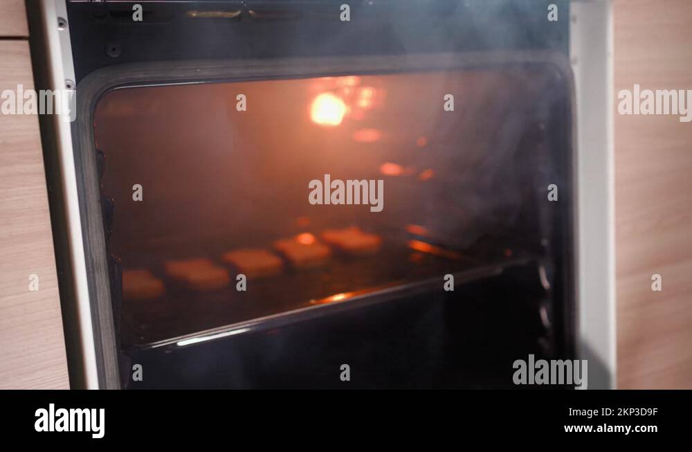 Man Opens an Oven Full Smoke in Kitchen. Bachelor Ruined Dinner with ...