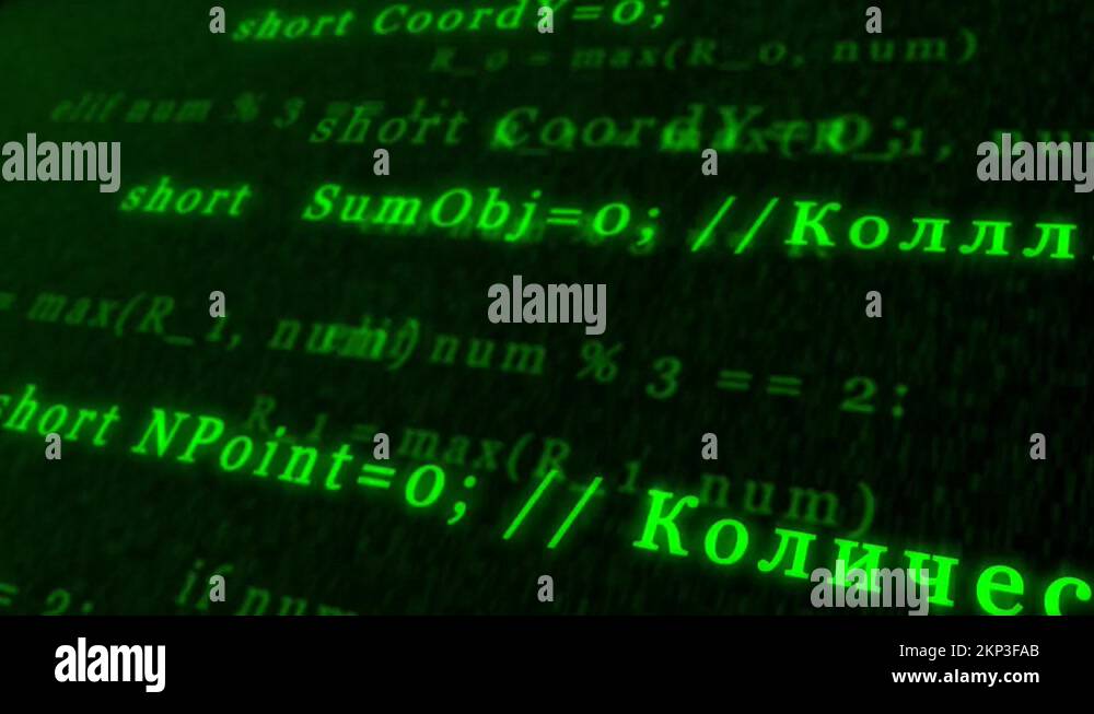 Programming Code Programming Language Strings Programming Concept Coding Bac Stock Video