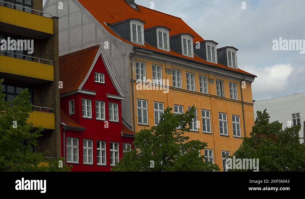 Denmark copenhagen brick building facade Stock Videos & Footage - HD ...