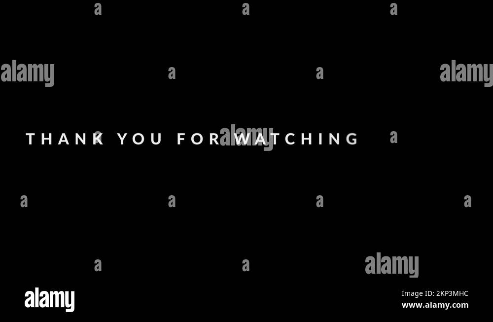 Stylisch Thank You For Watching animated text intro - animation motion ...