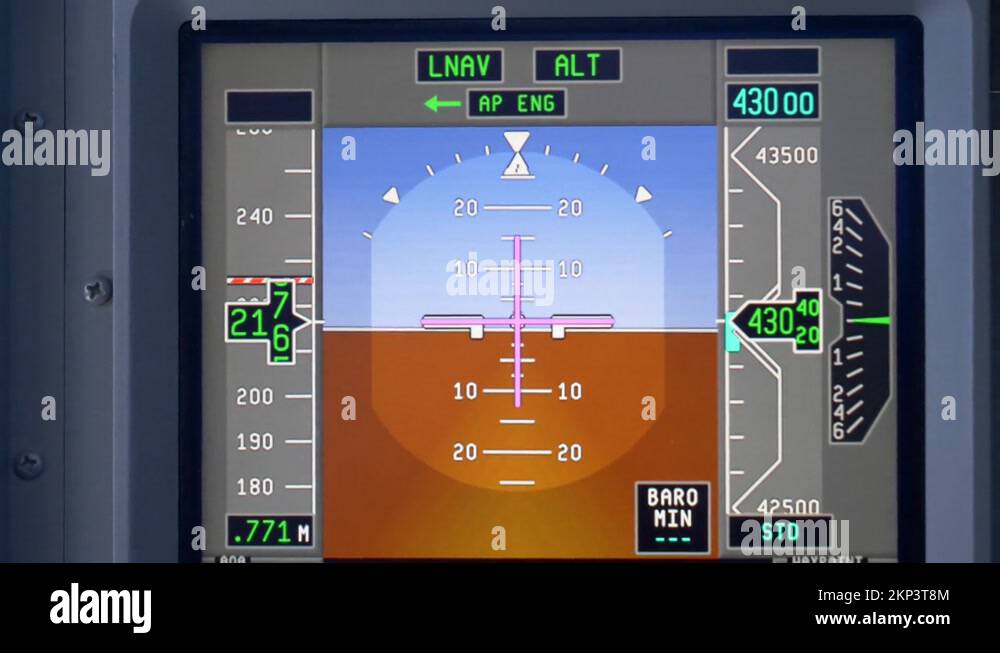 Boeing 737 aircraft cockpit instrument Stock Videos & Footage - HD and ...