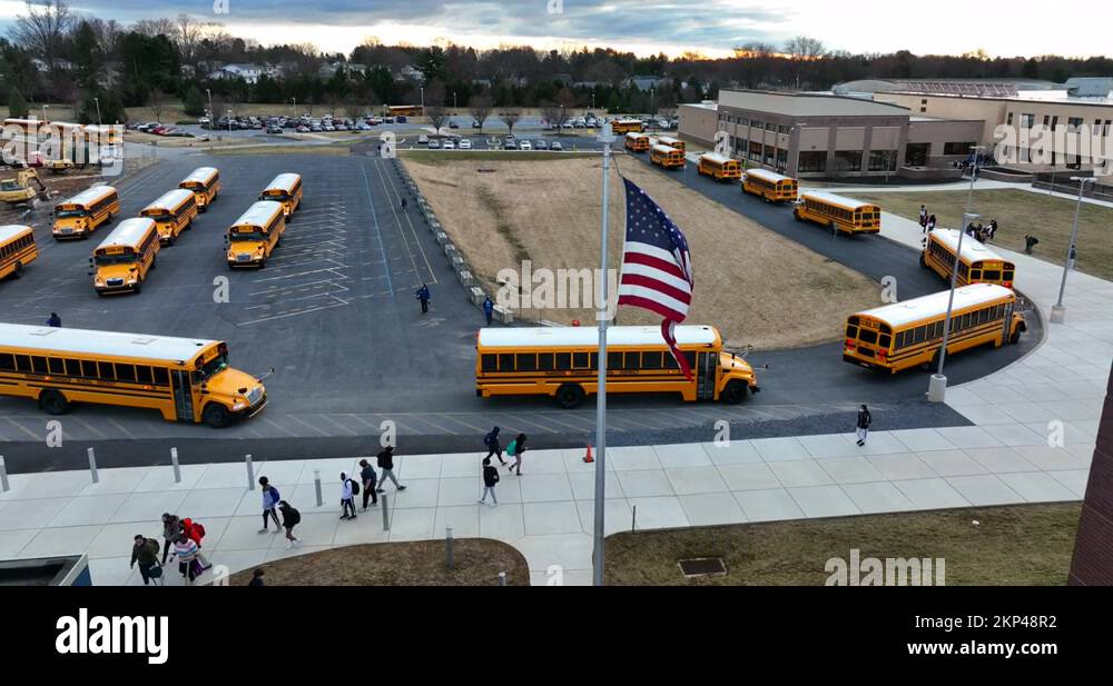 School buses in line Stock Videos & Footage - HD and 4K Video Clips - Alamy