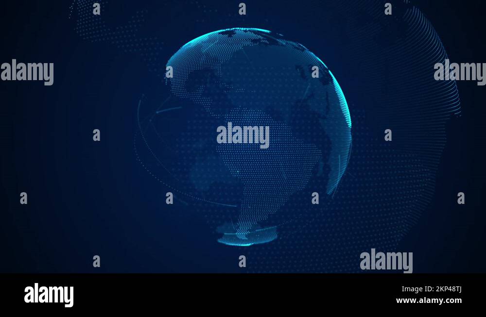 Metaverse world map globe in futuristic environment background Stock ...