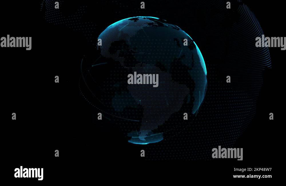 Metaverse world map globe in futuristic environment background Stock ...