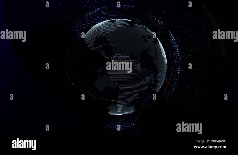 Metaverse world map globe in futuristic environment background Stock ...