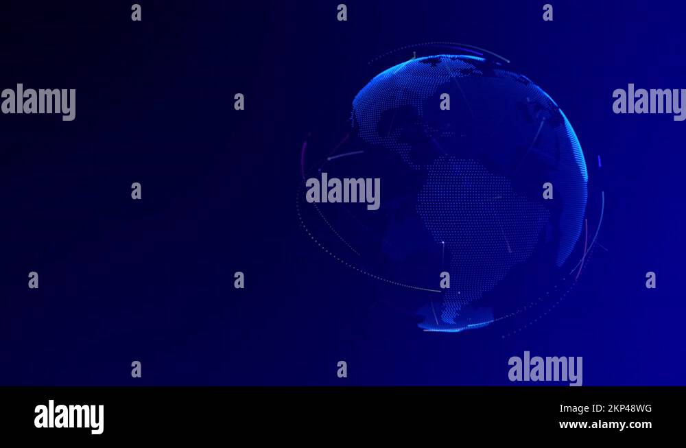 Metaverse virtual reality map globe in futuristic environment ...
