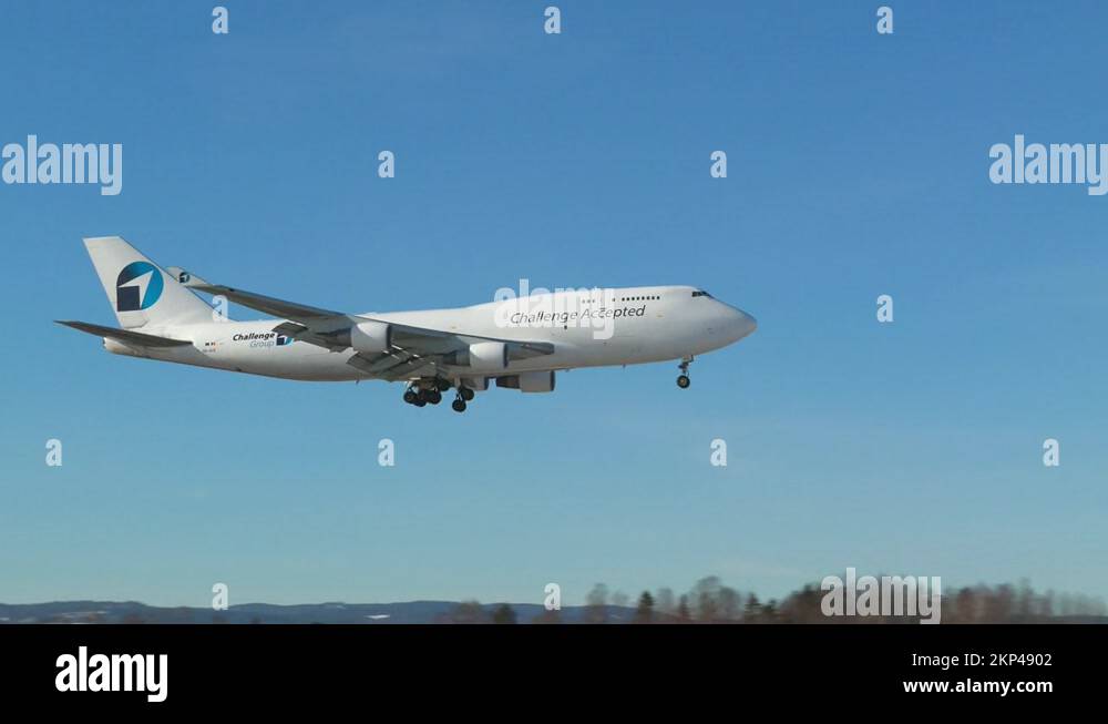 Heavy cargo jet airplane landing Stock Videos & Footage - HD and 4K ...