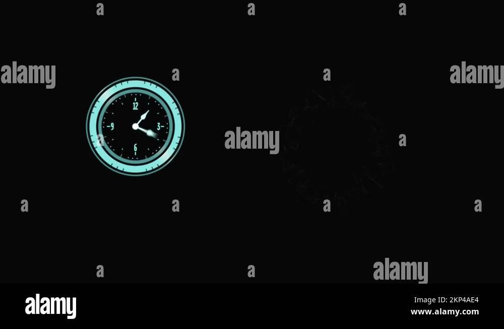 Animation moving clock over black Stock Videos & Footage - HD and 4K ...