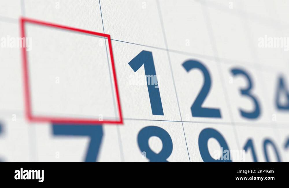 Day 1 calendar Stock Videos & Footage - HD and 4K Video Clips - Alamy
