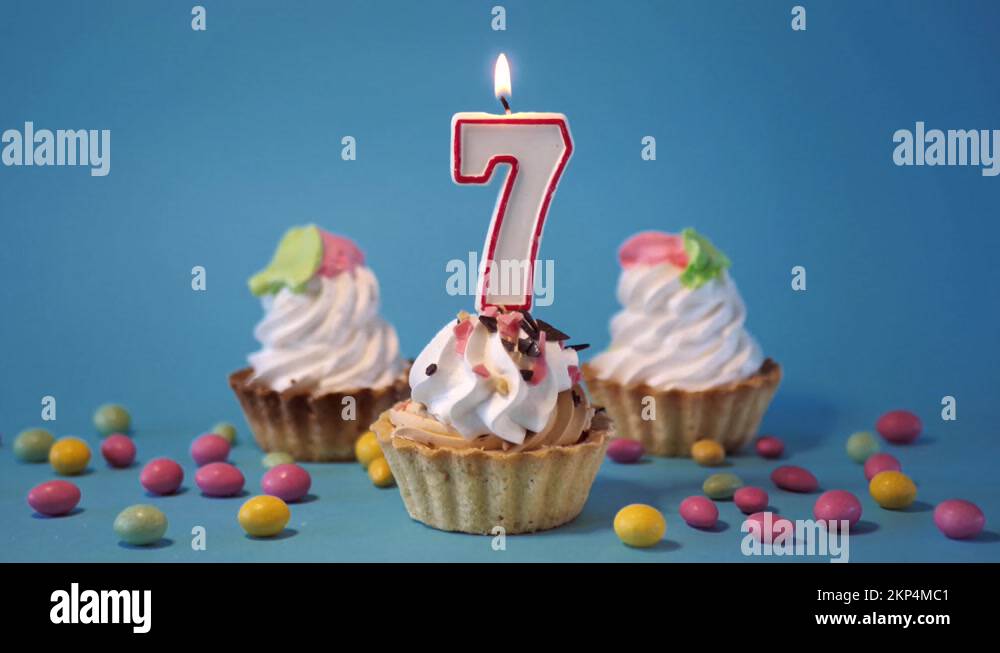 Number seven birthday cake candle Stock Videos & Footage - HD and 4K ...