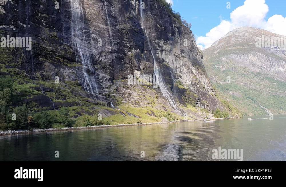 Waterfalls in geiranger fjord Stock Videos & Footage - HD and 4K Video ...