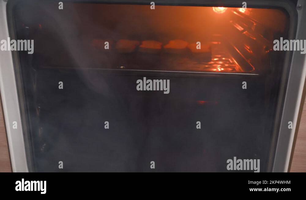 Man Opens an Oven Full Smoke in Kitchen. Bachelor Ruined Dinner with ...