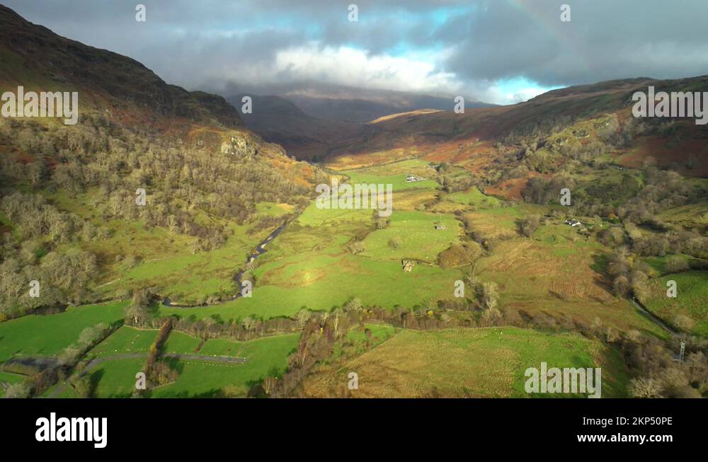 Snowdonia idyllic welsh scenery Stock Videos & Footage - HD and 4K ...