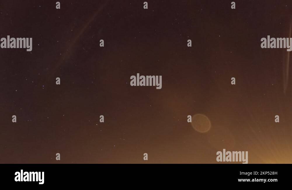 Bokeh moon light ray n lens flare beam on dark night sky space galaxy ...