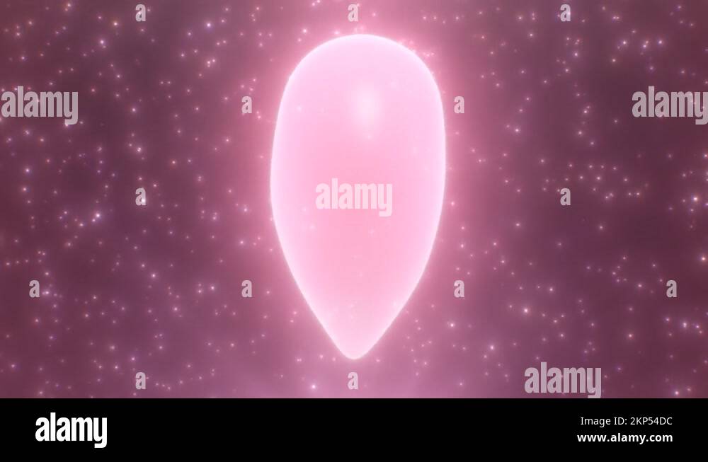 Pretty Pink Heart Beats Spinning 3D Shape in Shiny Sparkle Dust Rain ...