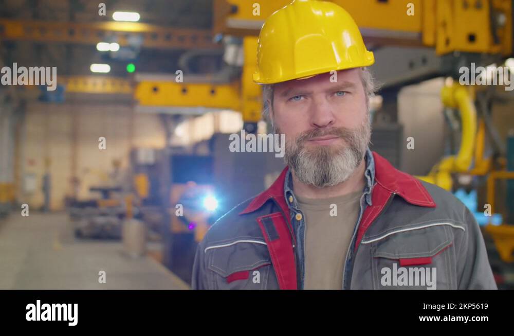 Portrait senior factory worker Stock Videos & Footage - HD and 4K Video ...