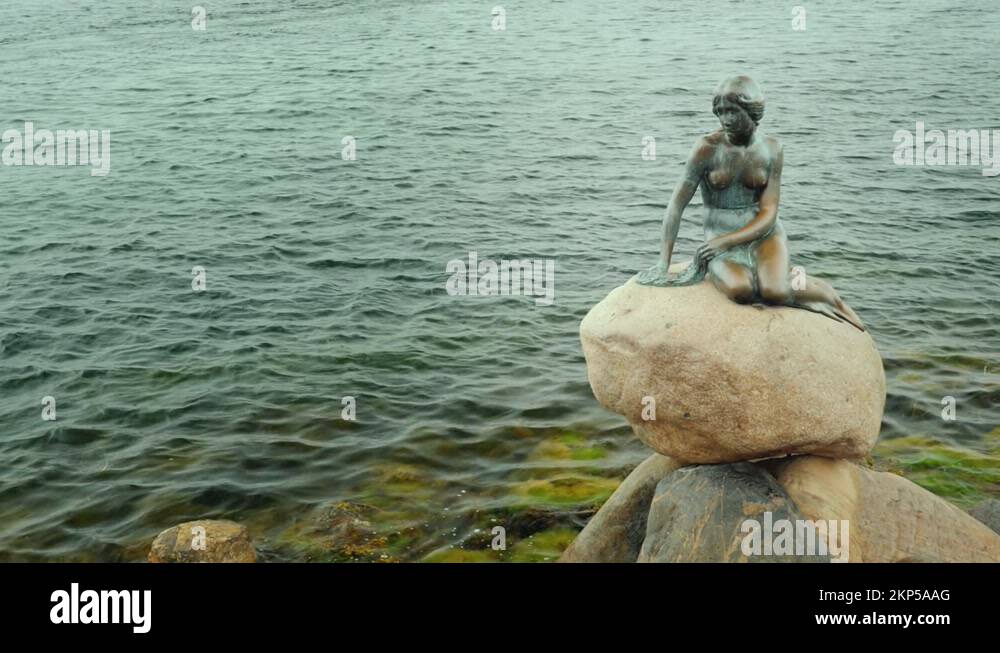 The little mermaid bronze statue Stock Videos & Footage - HD and 4K ...