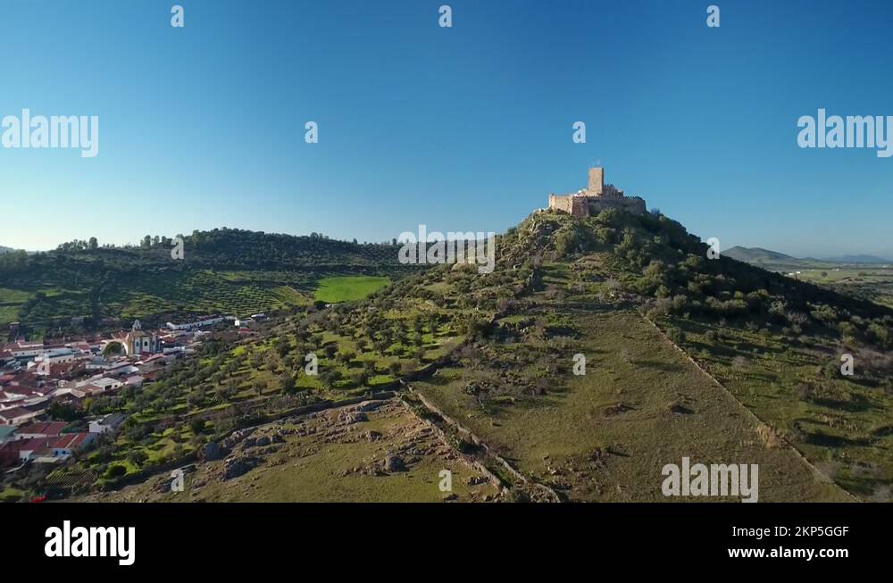 Aerial ancient spanish historical castle Stock Videos & Footage - HD ...