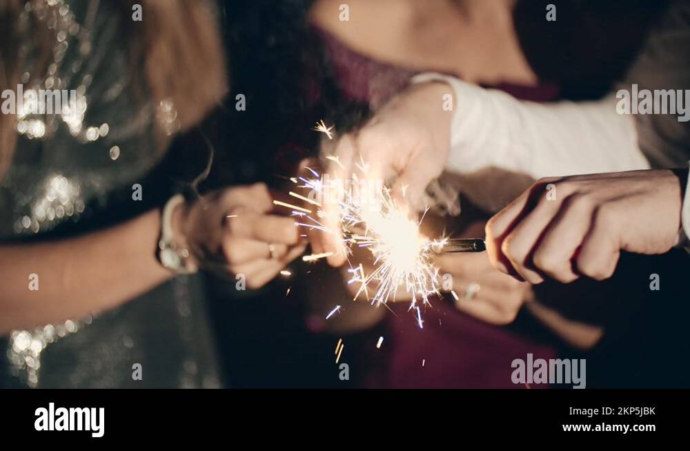 Beautiful black woman lighting sparklers Stock Videos & Footage - HD ...