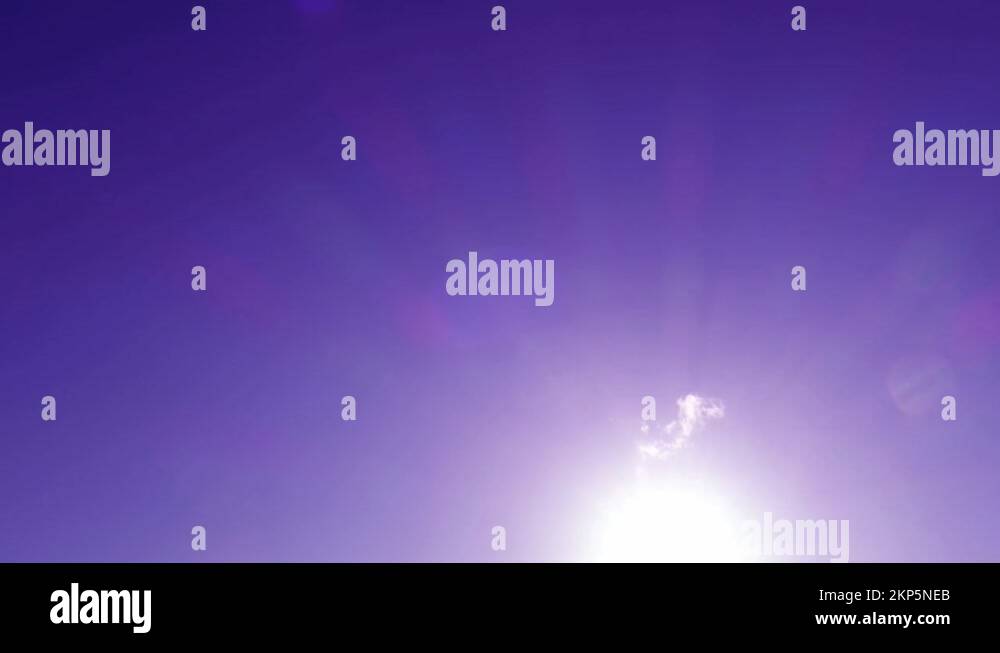 Magenta purple blue sky n bokeh sun light ray flare n sunbeam spectrum ...
