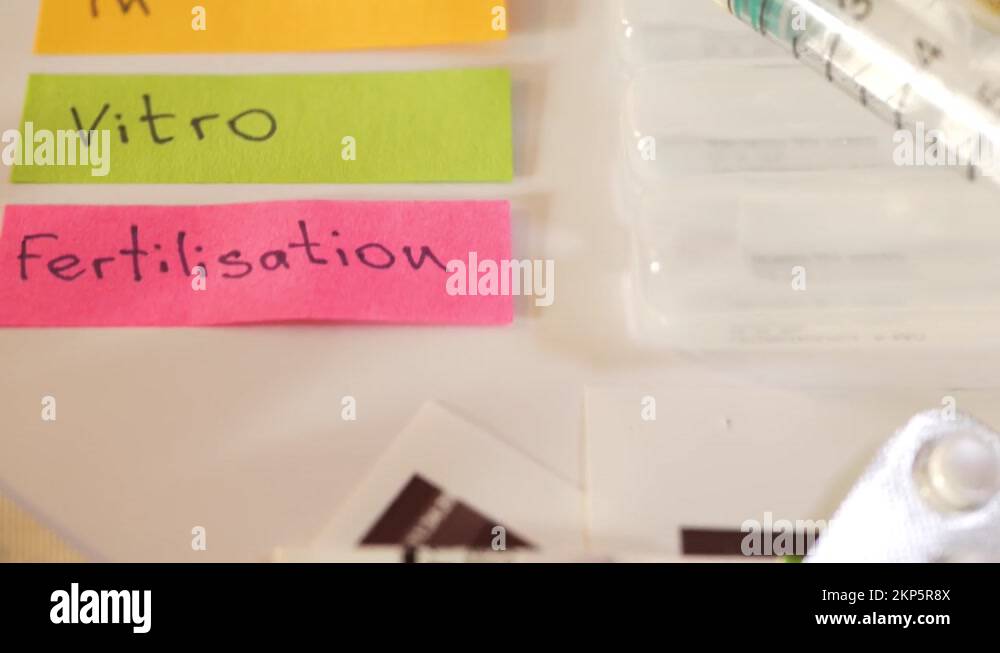 IVF or in vitro fertilisation, reproductive infertility or sterility ...