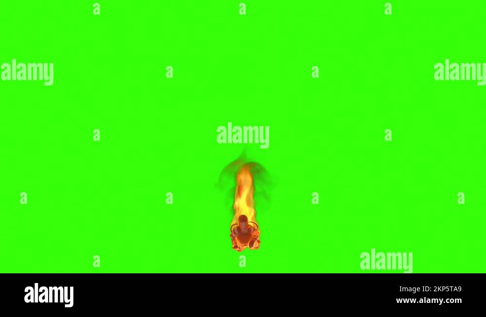 Soldier on fire crawling in agony, Green Screen Chromakey Stock Video ...