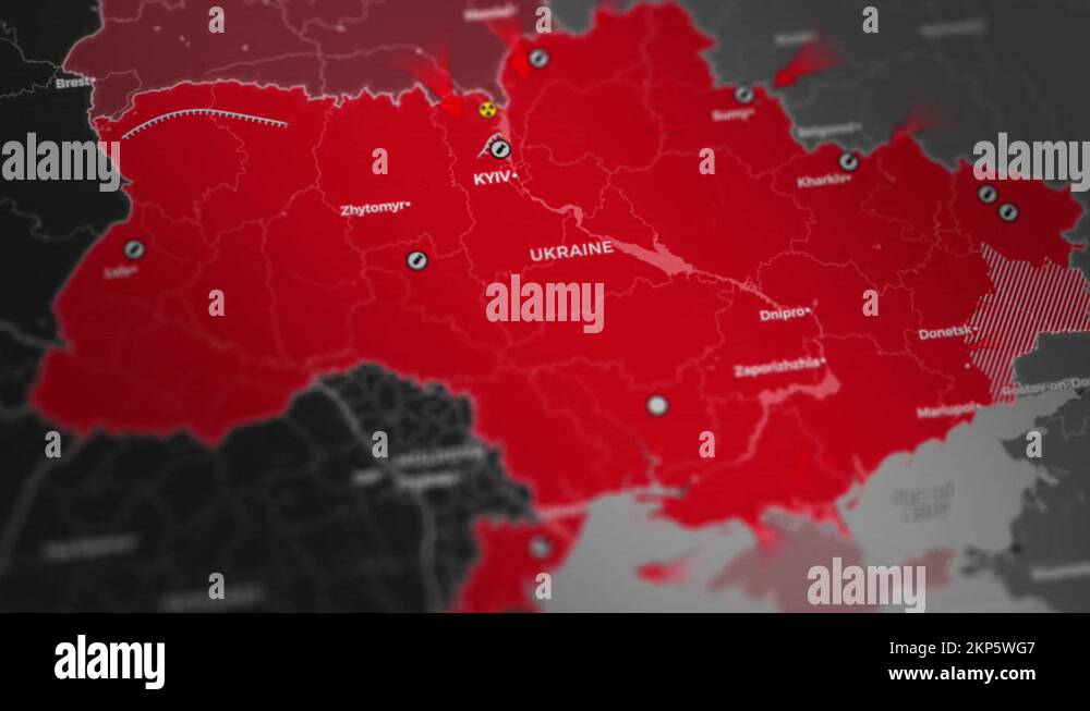Animation Ukraine war map. Animated map of Russia invasion of Ukraine ...