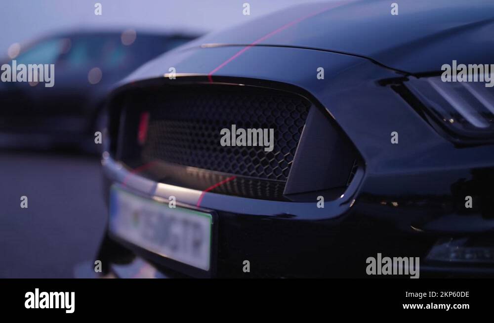 Front grill of Japanese sportscar Nissan GTR at performance cars ...