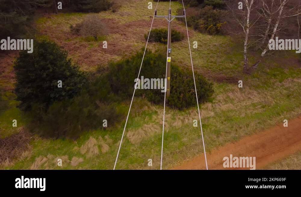 Power lines running through woods Stock Videos & Footage - HD and 4K ...