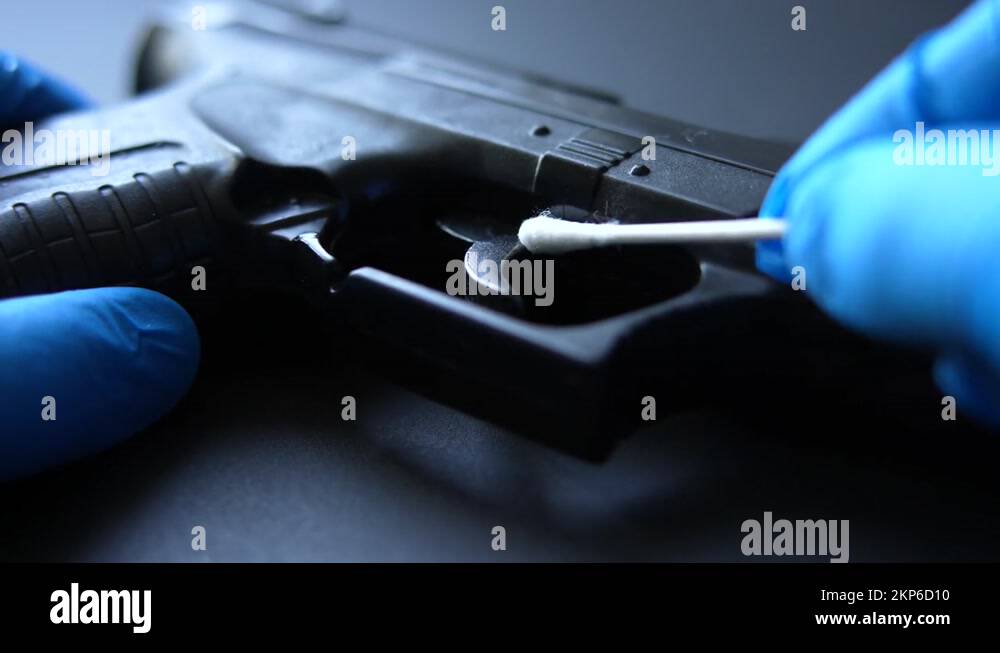 CSI Swab Gun For DNA, Murder Investigation Stock Video Footage - Alamy