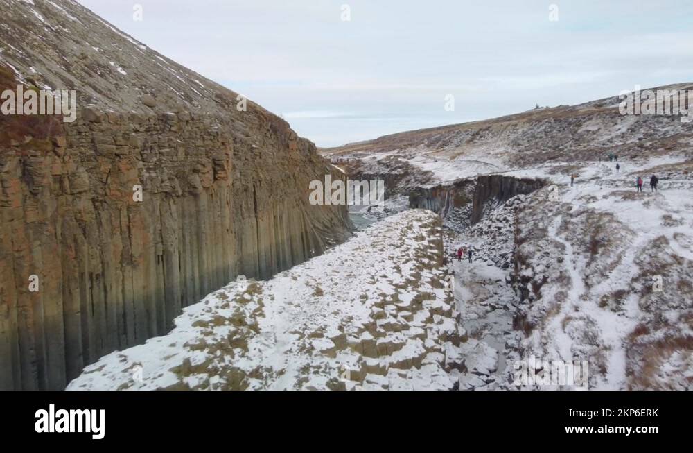 Studlagil basalt canyon, Iceland. This is a rare volcanic basalt column ... Studlagil basalt canyon, Iceland. This is a rare volcanic basalt column ...