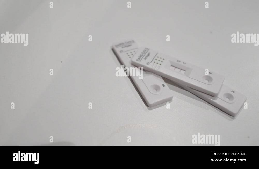 Overview of Covid 19 antigen rapid test kits with positive test result ...