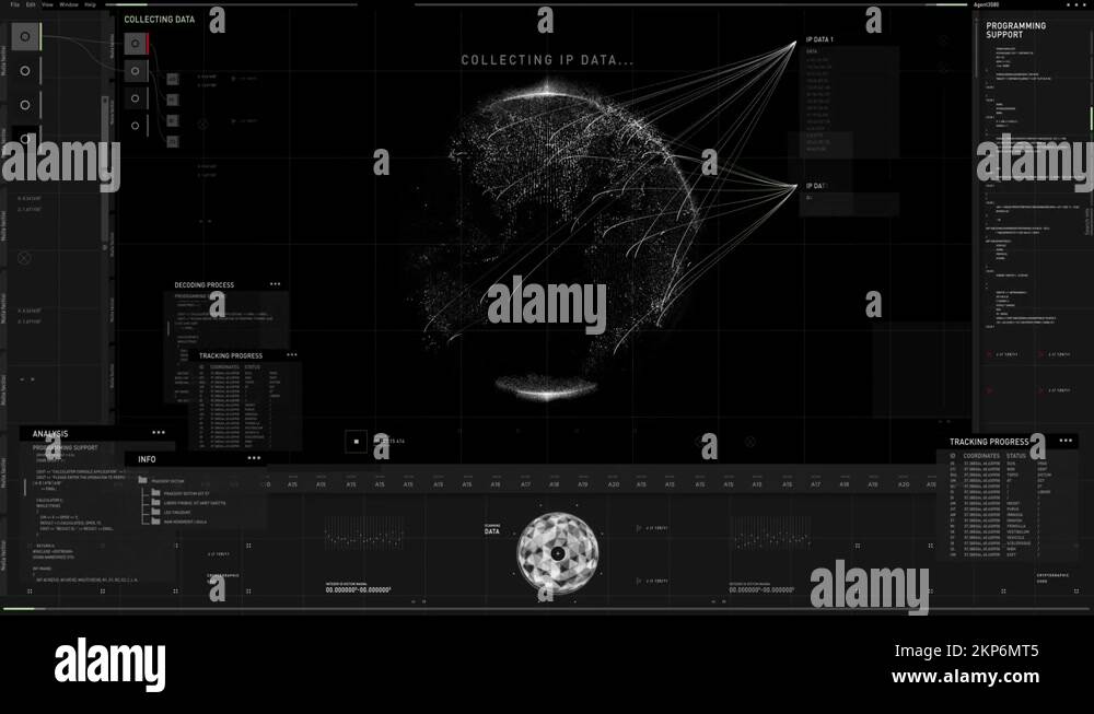 AI location tracking system identifies the position of target on the ...