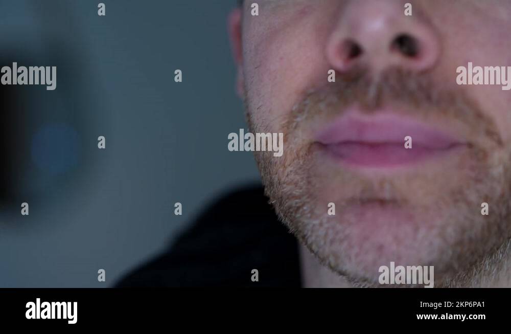 Man Taking Tonsil Swab For Rapid Lateral Flow Test, Coronavirus COVID ...