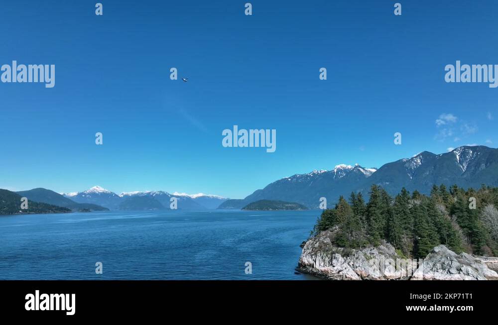 The Howe Sound in Vancouver, British Columbia being watched over by the Stock Video Footage - Alamy