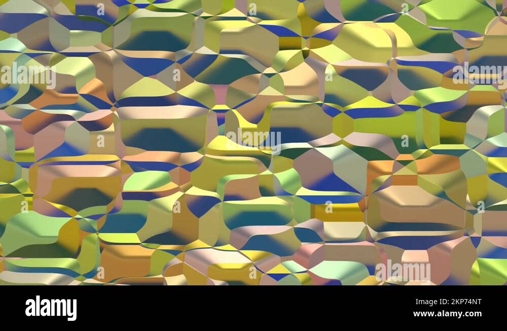 Plastic 3D texture composed of irregular shapes in beautiful pastel ...