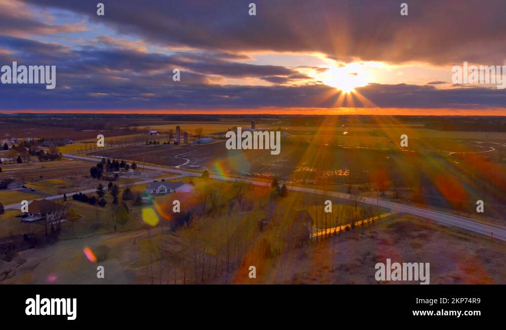 Landscape sky and rural farms with nature Stock Videos & Footage - HD ...