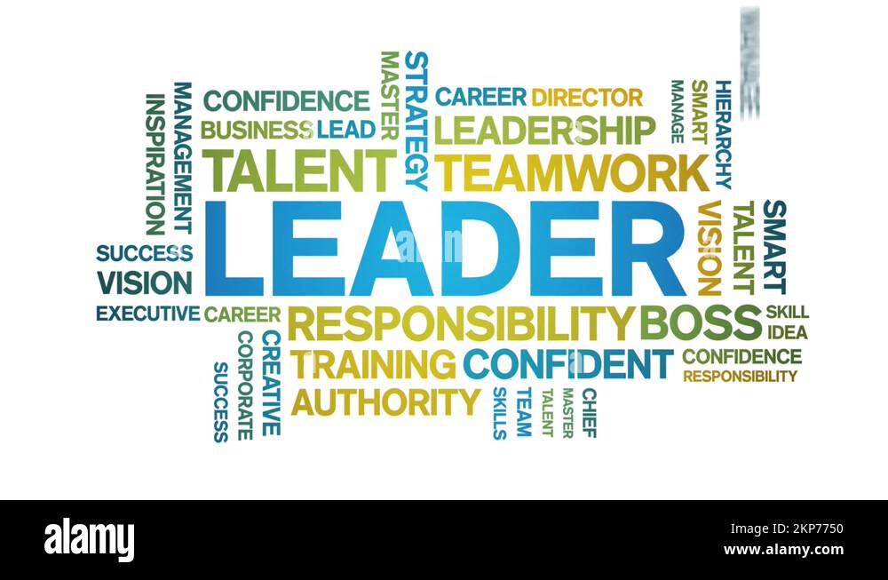 Leader animated tag word cloud,animation kinetic typography text ...