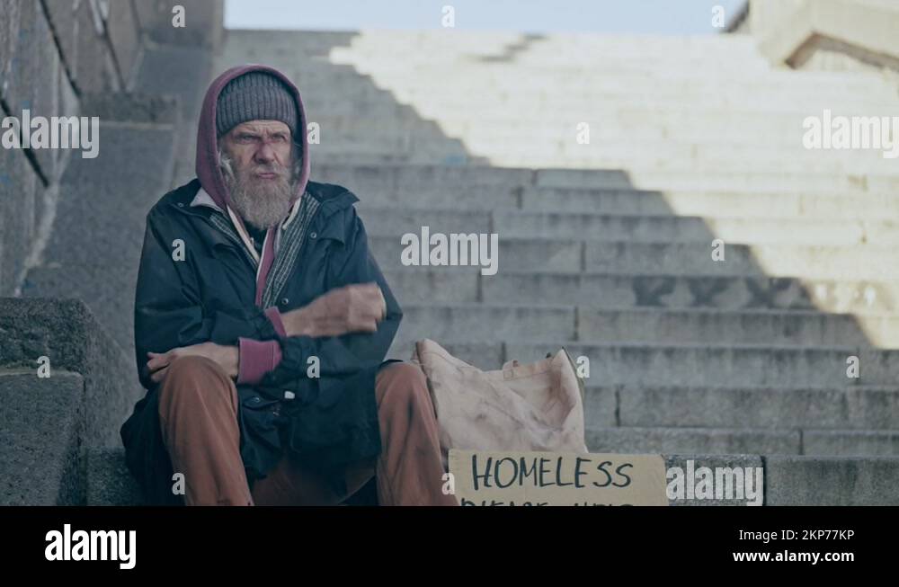 Man begging on street Stock Videos & Footage - HD and 4K Video Clips ...